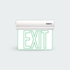 Firefly Single-Faced Exit Light with Wall / Ceiling Mount Option (Exit ...
