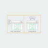 Firefly Single-Faced Exit Light with Wall / Ceiling Mount Option (Exit ...