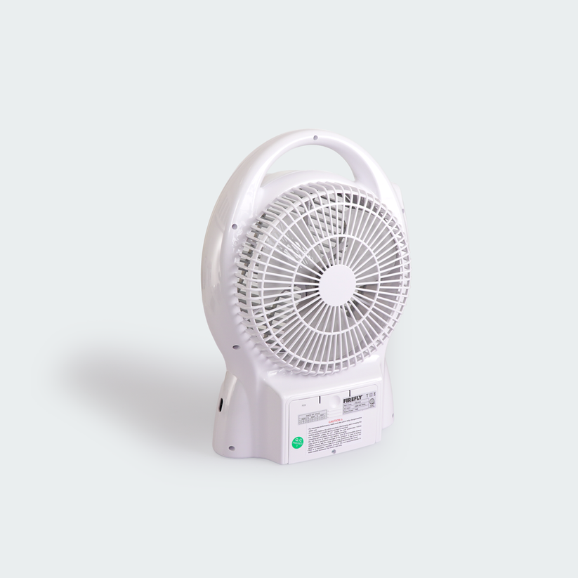 Firefly Rechargeable 8" Oscillating 3-Speed Fan w/ USB Charging Port ...