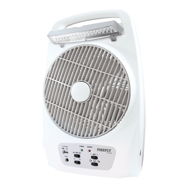 Firefly Rechargeable LED 8" Oscillating 2-Speed Desk Fan – FELCO Store