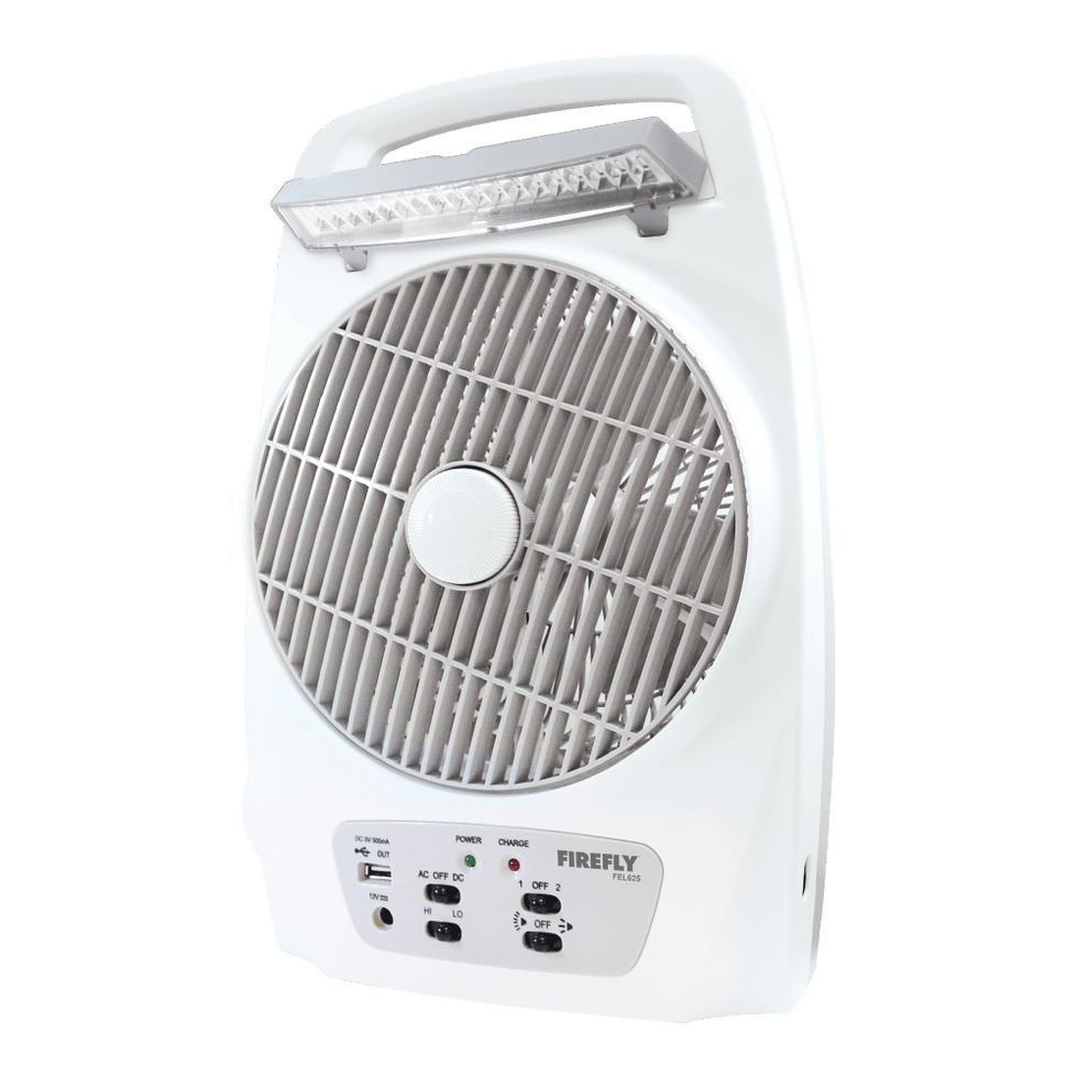 Firefly Rechargeable LED 8" Oscillating 2-Speed Desk Fan – FELCO Store
