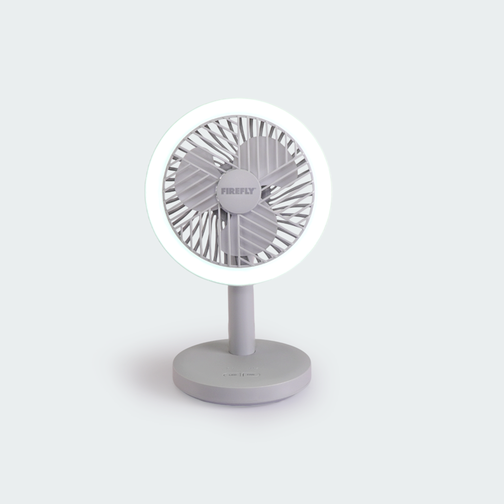 Firefly Rechargeable Mini Fan with Ring Light – FELCO Store