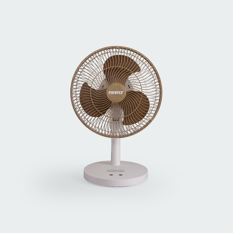 Firefly Rechargeable 12" Wooden Fan with Night Light – FELCO Store