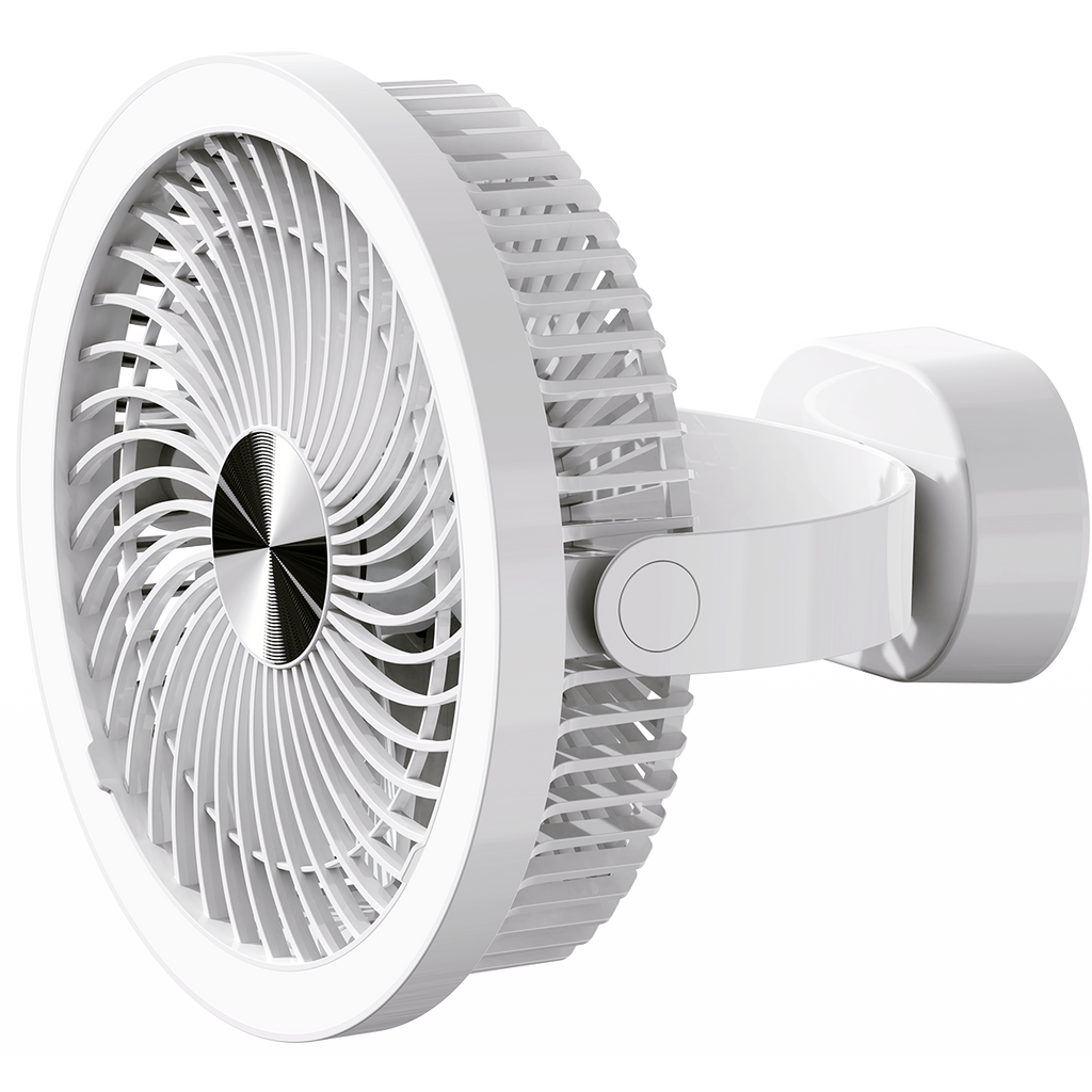 Firefly Rechargeable Mini Desk Fan with Ring Lamp