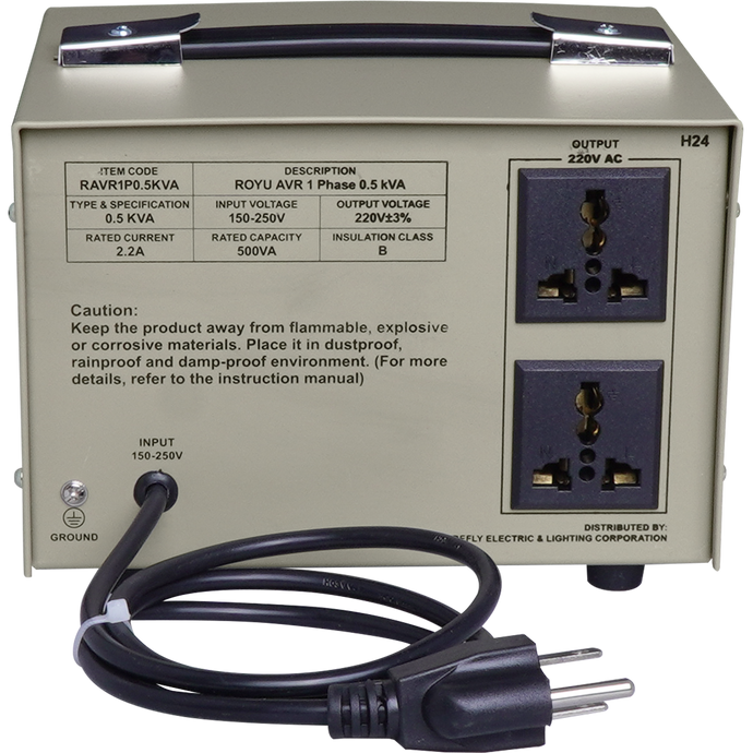 ROYU AVR 1Phase 0.5 kVA – FELCO Store