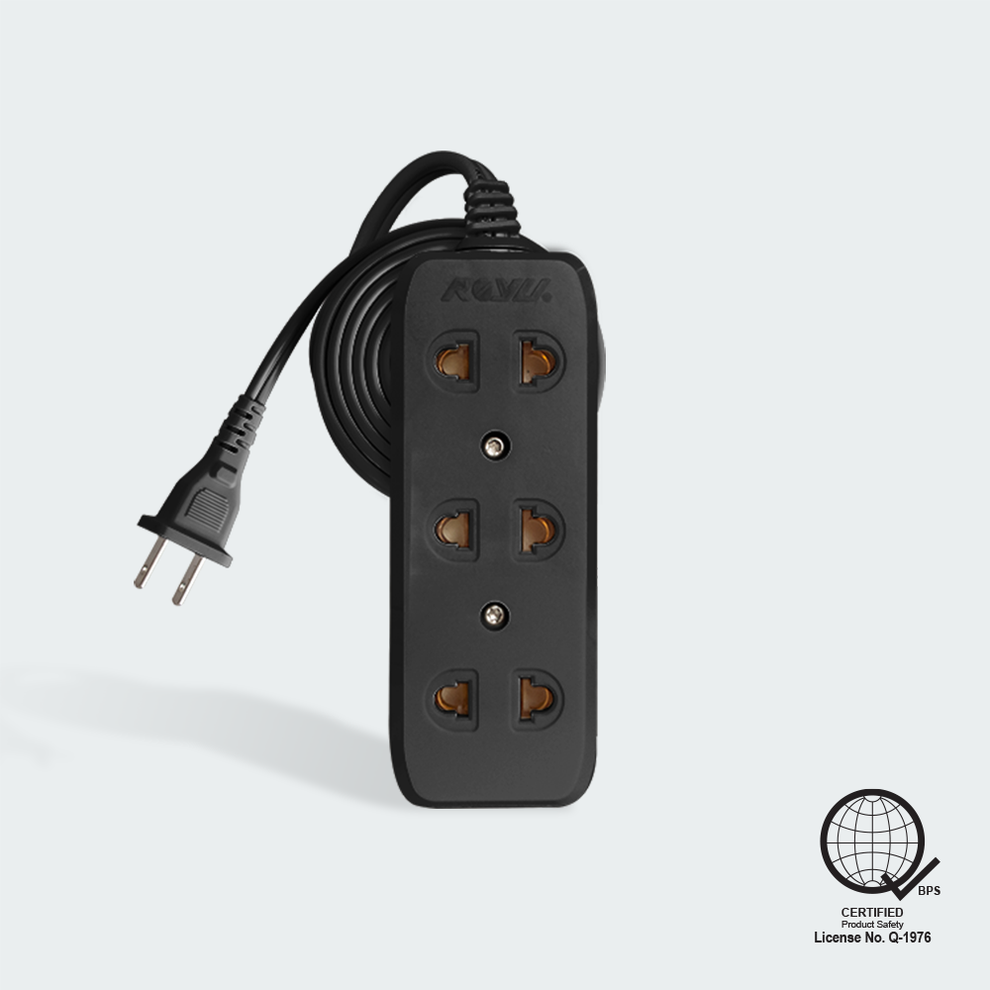 ROYU 3 Gang Universal Outlet Extension Cord – FELCO Store