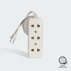 ROYU 3 Gang Universal Outlet Extension Cord – FELCO Store