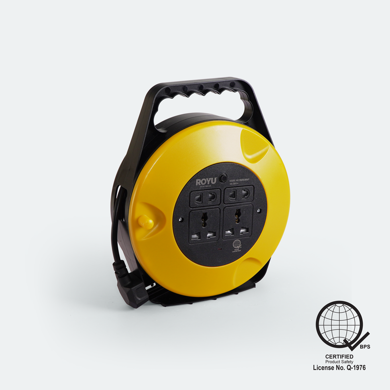 ROYU Extension Wheel with 4-Gang Universal Outlet