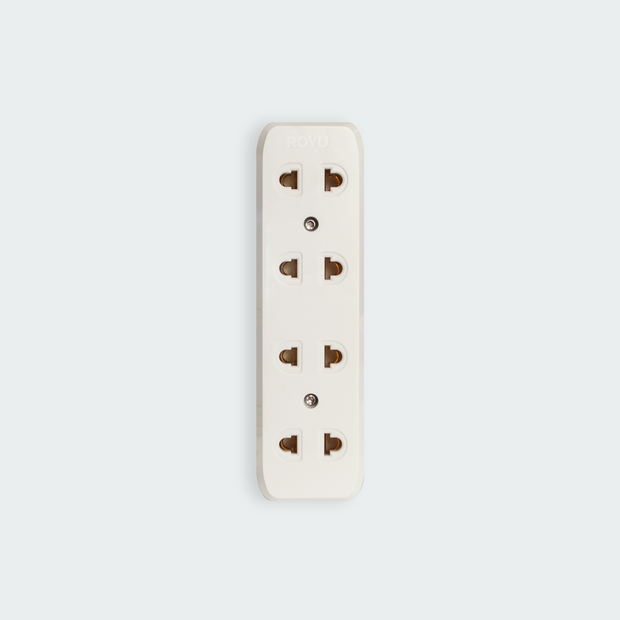 ROYU 4 Gang Surface Type Universal Outlet – FELCO Store