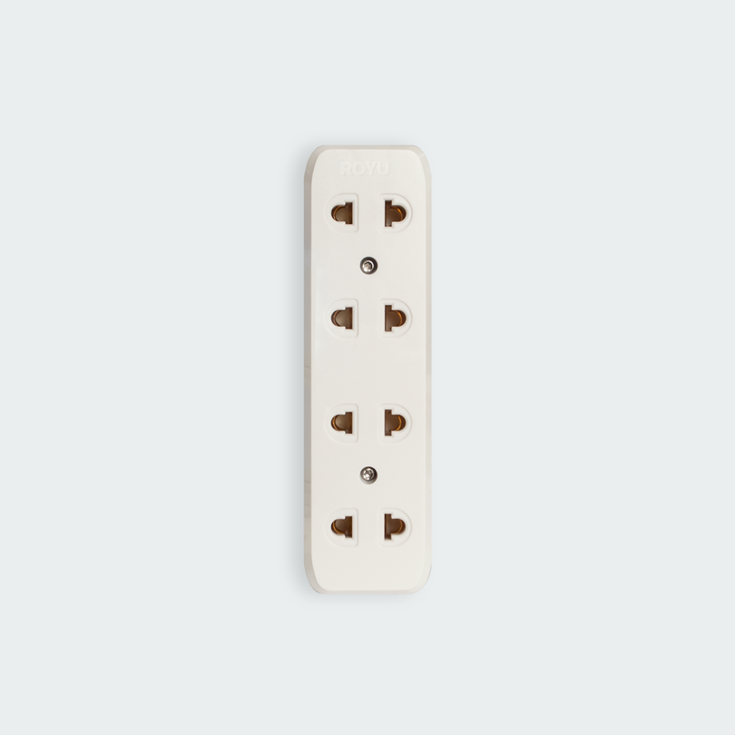 ROYU 4 Gang Surface Type Universal Outlet – FELCO Store