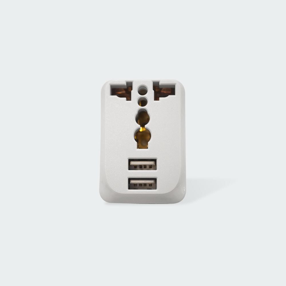 ROYU Universal Adapter with 2 USB Ports – FELCO Store