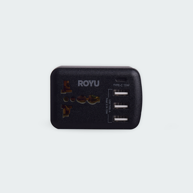 ROYU International Adapter w/ USB (3A+1C) – FELCO Store