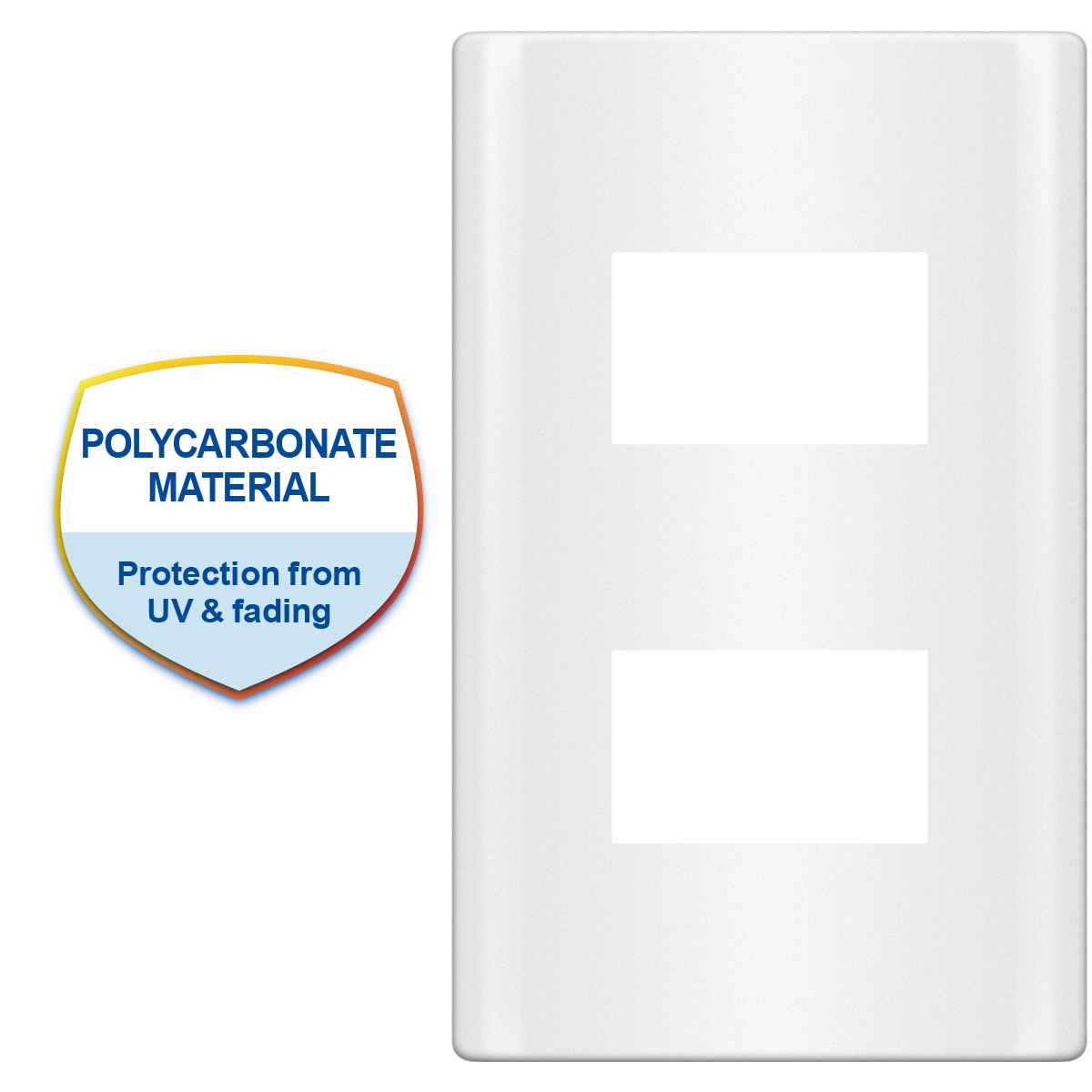 ROYU Plano 2 Gang Plate - White – FELCO Store