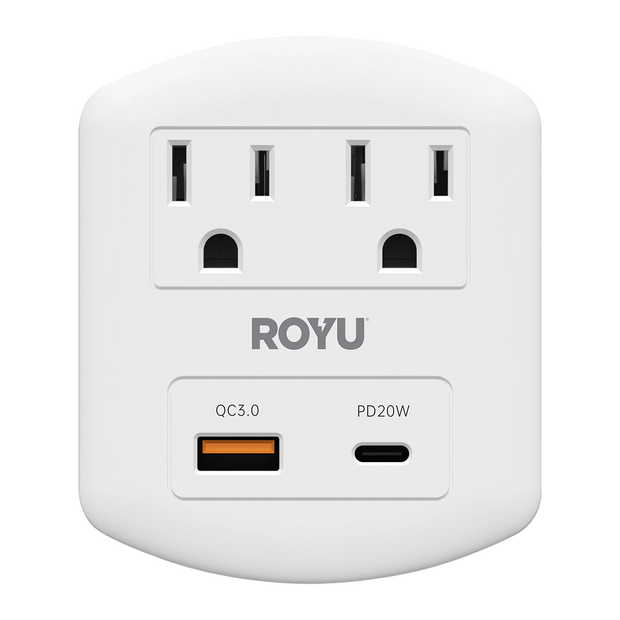 ROYU 2 Gang Wall Adapter with Fast Charging USB Ports – FELCO Store