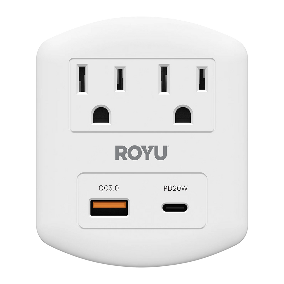 ROYU 2 Gang Wall Adapter with Fast Charging USB Ports – FELCO Store
