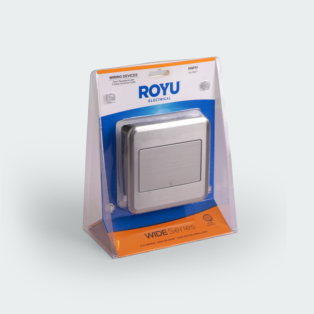 ROYU Floor Receptacle with 3 Gang Universal Outlet - Titanium – FELCO Store