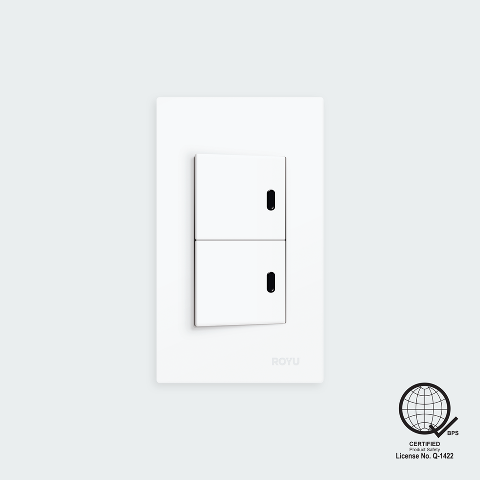 ROYU Wide Series 1-Way Switch with LED Set – FELCO Store