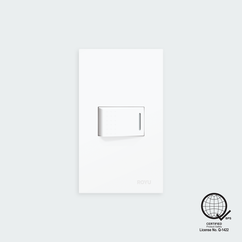 ROYU Wide Series 1 Gang 3-Way Switch Set