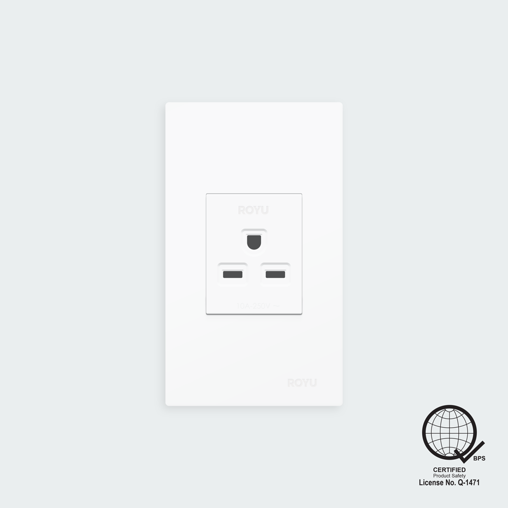 ROYU Wide Series 1 Gang Aircon Outlet Set – FELCO Store